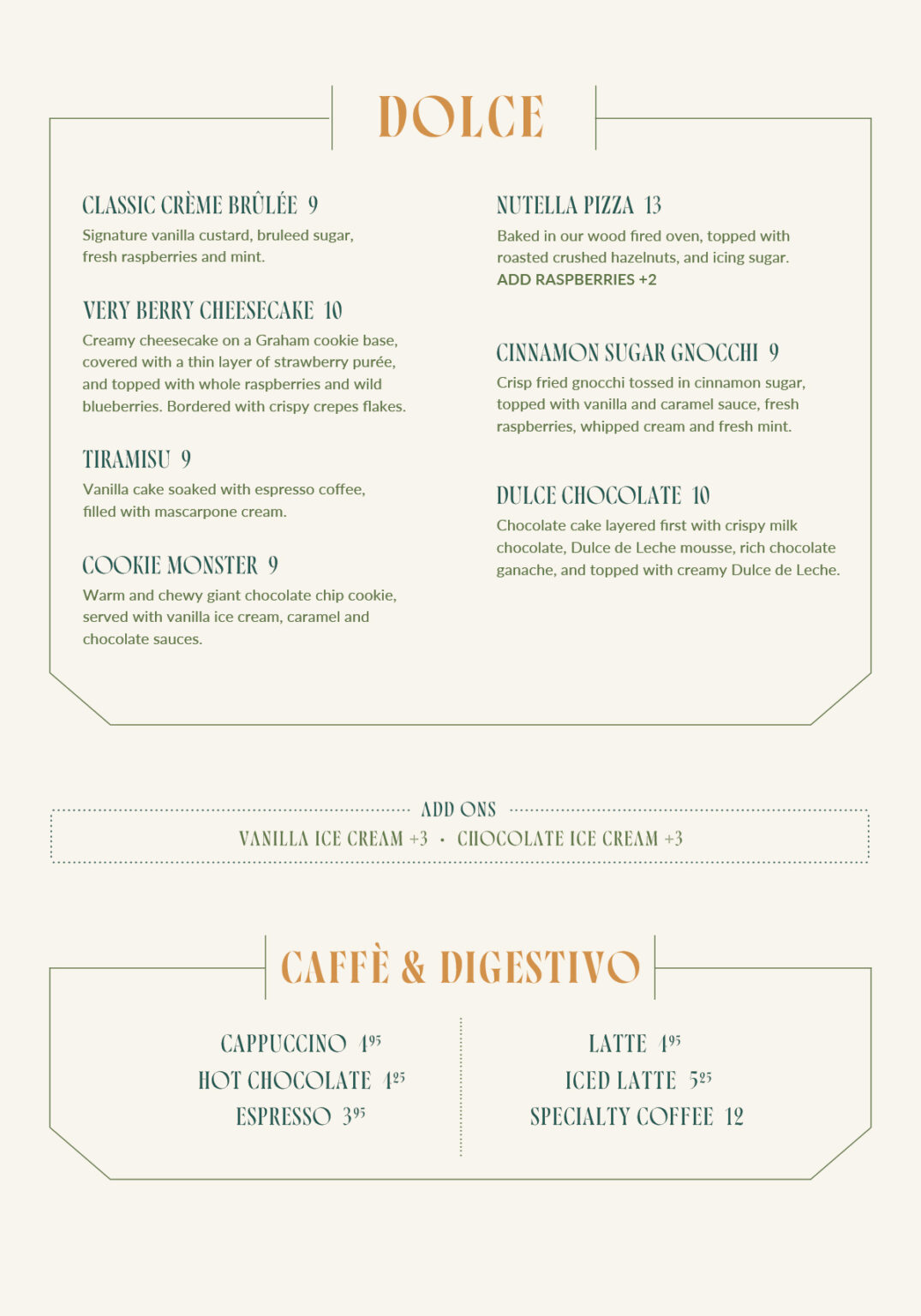 Gastro Menu Monza: Pasta, Pizzas & Italian Flavors